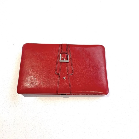 Etienne Aigner | Bags | Etienne Aigner Large Leather Red Hard Case ...